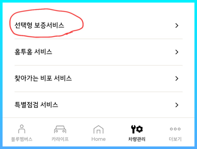현대자동차 선택형 무상 보증 수리 서비스 기간 주행거리 연장 변경하기 네이버 블로그