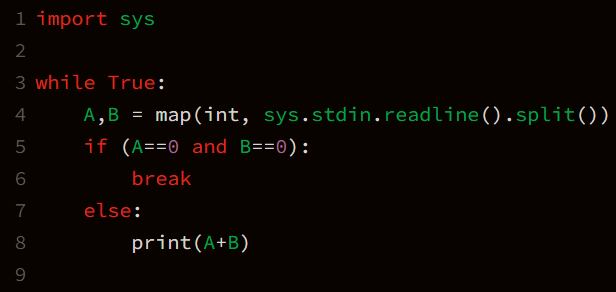 [백준] 10952번: A+B - 5 (파이썬) : 네이버 블로그