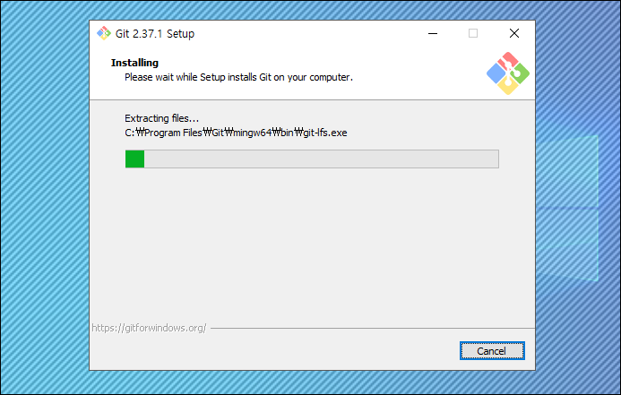 Windows 10에 Git 설치/로컬 저장소 생성 및 Git Hub 연동/로컬저장소에 저장(Commit)/Git Hub 전송 ...