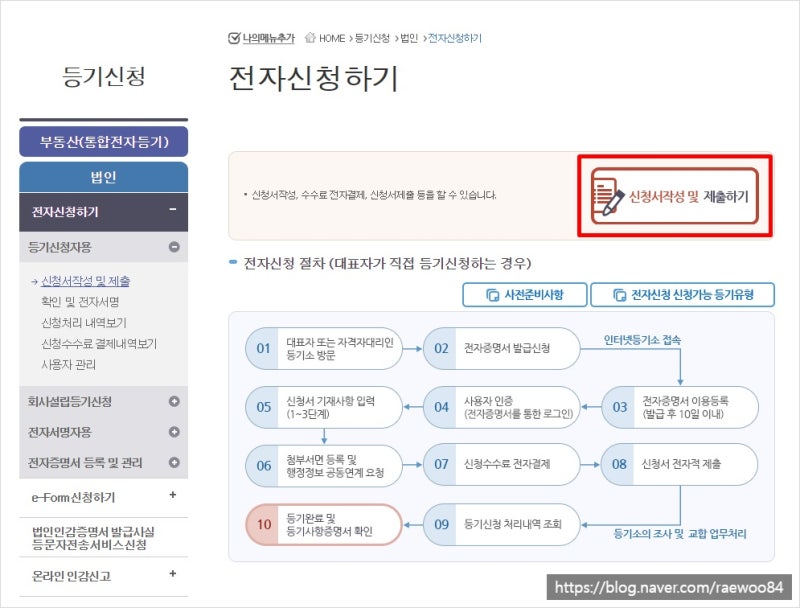 법인 임원 대표이사 중임 전자 등기 셀프 신청 처리 방법feat 인터넷등기소 네이버 블로그