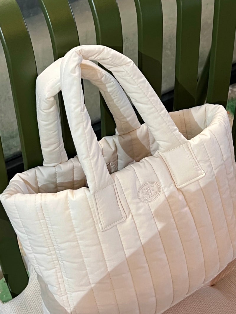 [데일리백 추천] 시엔느 패딩백 Sienne Padding Bag _Cream 아이패드 가방으로 딱이야 : 네이버 블로그