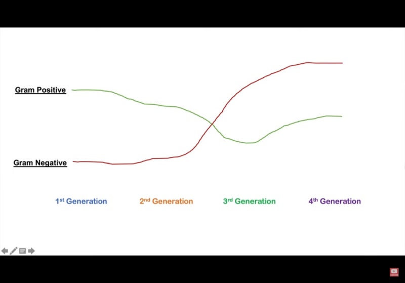 세파계 항생제 종류 Cephalosporin 세팔로스포린) Cefazolin, Ceftriaxone 등 generation ...
