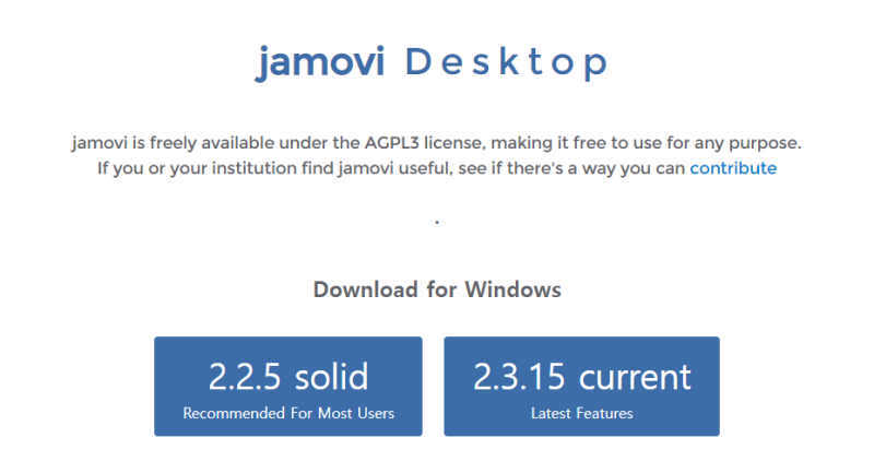 자모비 jamovi 논문통계분석 위한 설치 : 네이버 블로그