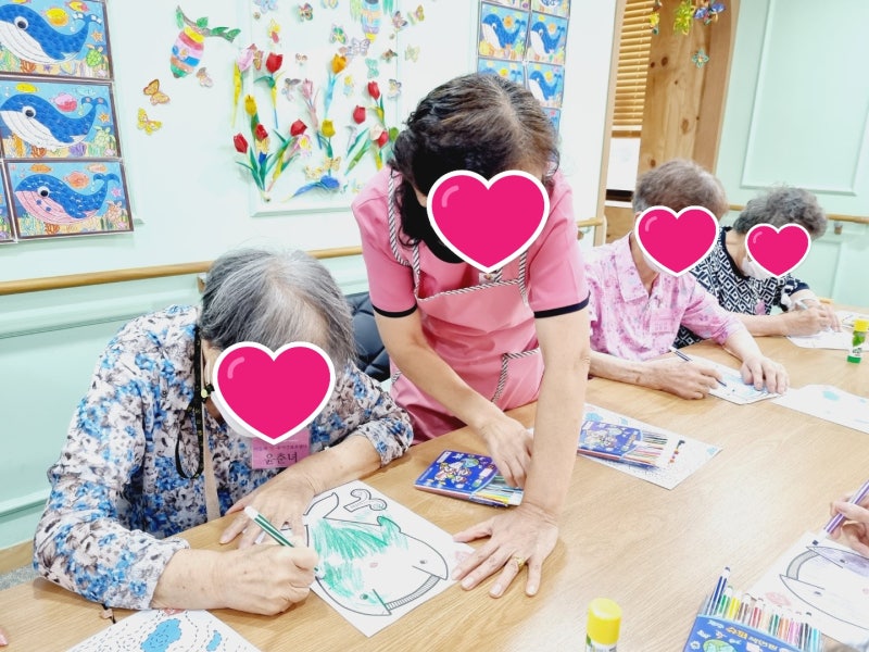 안산 주간보호센터 아들과 딸의 미술 프로그램 네이버 블로그
