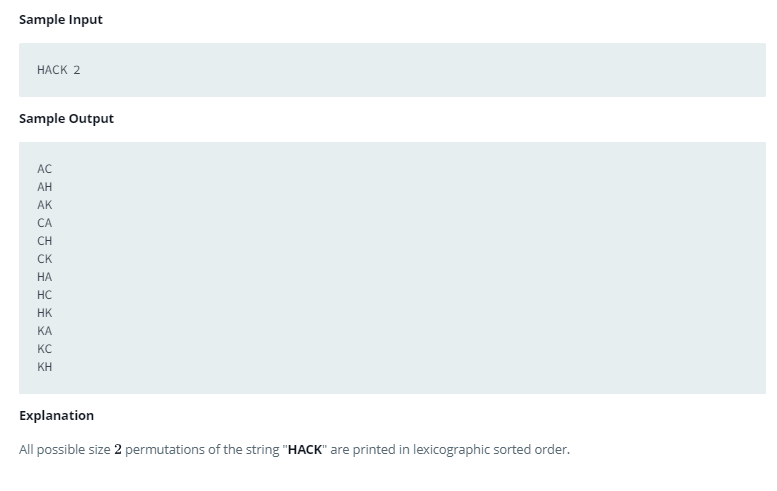 Python HackerRank 문제 27 - itertools.permutations() : 네이버 블로그