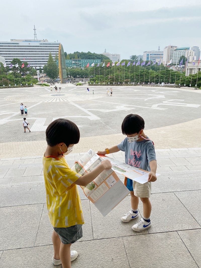 광복절에 아이와 한 일 태극기 케이크 만들기 용산 전쟁 기념관 나들이 네이버 블로그