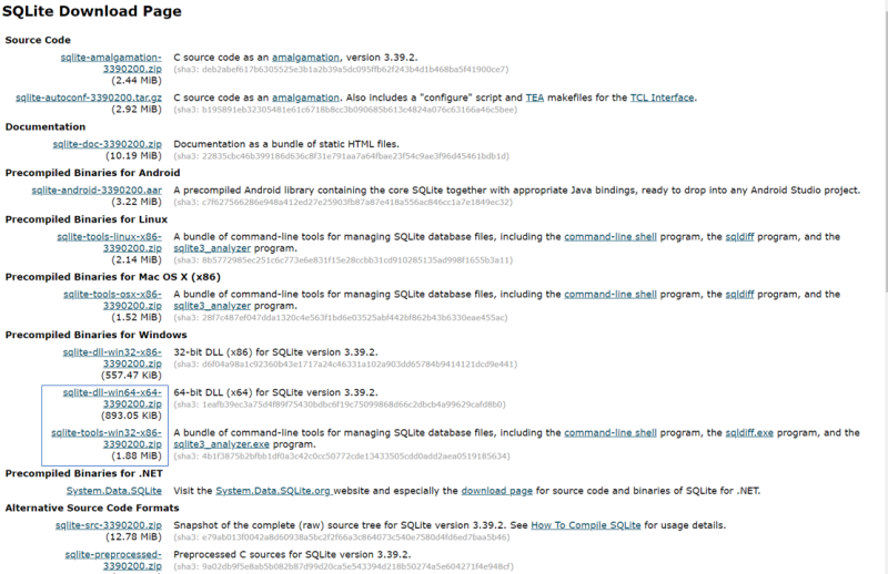 [SQLite 공부하기] SQLite 설치하고 DB 만들기 : 네이버 블로그