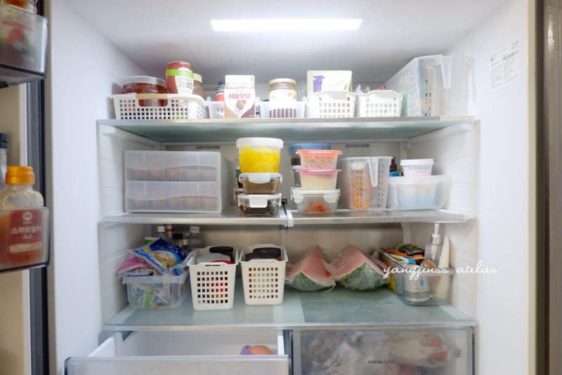 넉넉한 식재료 수납으로 딱! 위니아 프렌치 냉장고 정리 이야기 : 네이버 블로그