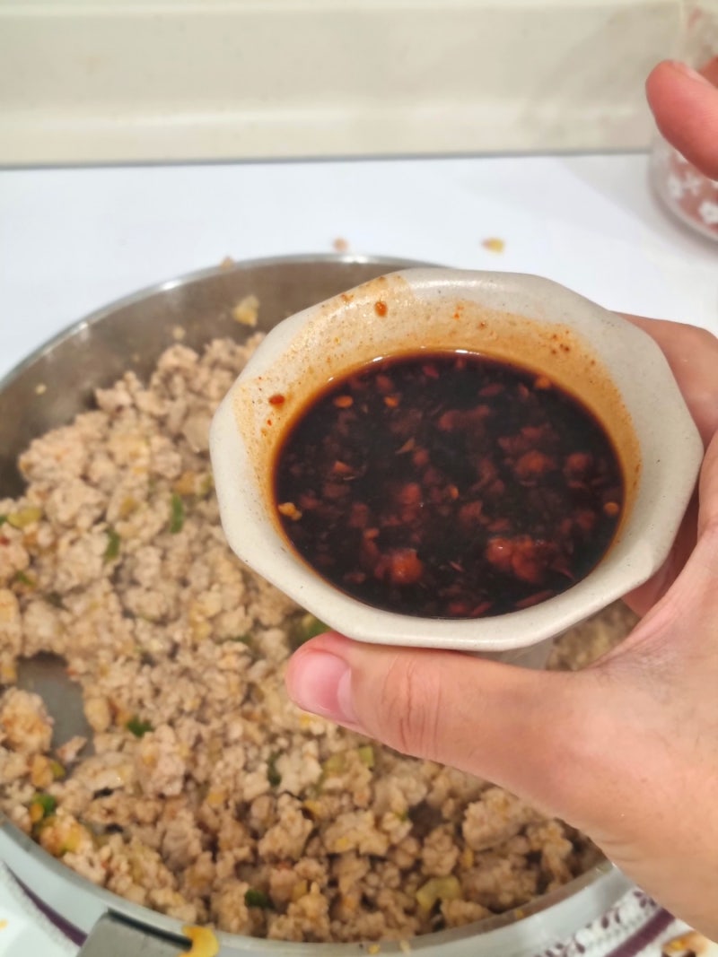 마제덮밥 레시피 다진 돼지고기 요리 마제비빔밥 만드는 법 네이버 블로그