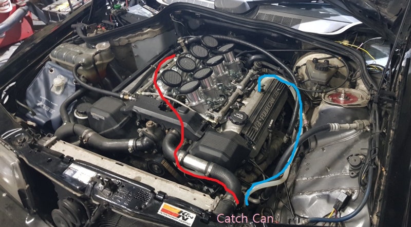 벤츠 W201 190E V8 - 오일캐치 탱크 개선 : 네이버 블로그