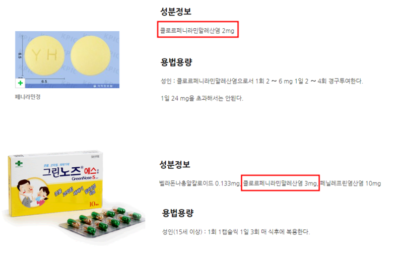 약국 코감기약 코막힘약 비교 코메키나 Vs 액티피드 코스펜 Vs 그린노즈 Vs 화이투벤 큐 Vs 지르텍 Vs 알레그라