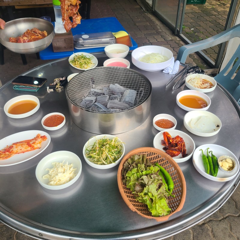 별내 맛집 원조태릉갈비 야외에서 즐기는 숯불돼지갈비 네이버 블로그