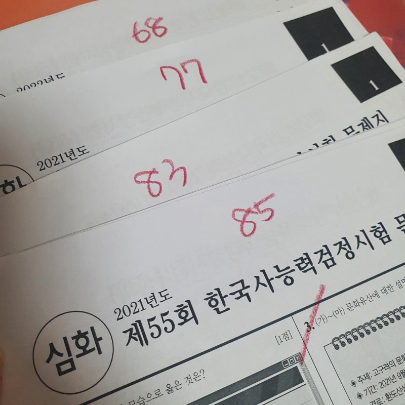 한국사능력검정시험 한능검 심화 1급 일주일 합격 후기 꿀팁 네이버 블로그
