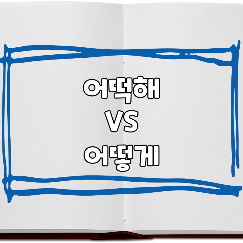 어떻게 Vs 어떡해 올바른 맞춤법 표기 네이버 블로그