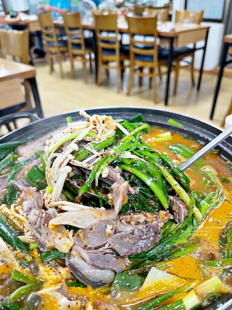 서울 강동구 성내동 둔촌동역 맛집 든든한 흑염소 전골 수육 어매집