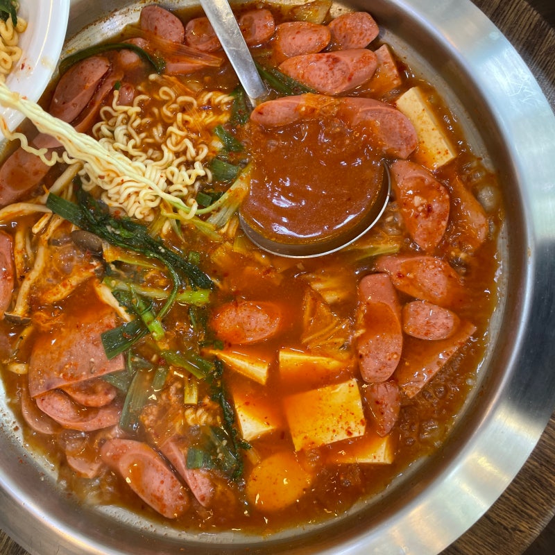 대구 칠곡 운암지 맛집 깔끔한 국물맛이 특징인 의정부 부대찌개 네이버 블로그