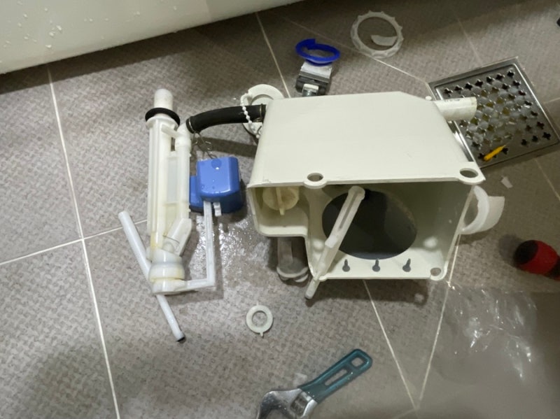 마포 변기수리 아현동 성산동 대림바스 Cc 815 원피스 일체형 양변기 물탱크 물통 누수 물차오를때 소리나는 증상 부속품 교체