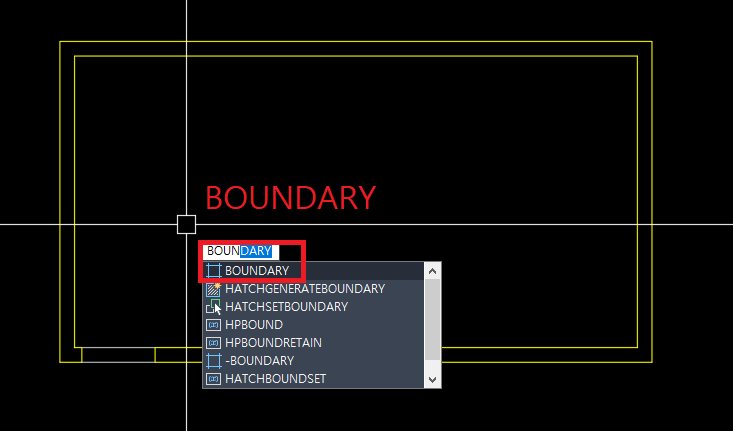 Cad 캐드 해치 쉽게 작성 Boundary 블록 경계 작성 네이버 블로그