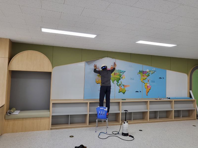 천안학교인테리어 천안월봉초등학교 영어실 환경개선 공사 Work 아키란실내건축연구소주 네이버 블로그