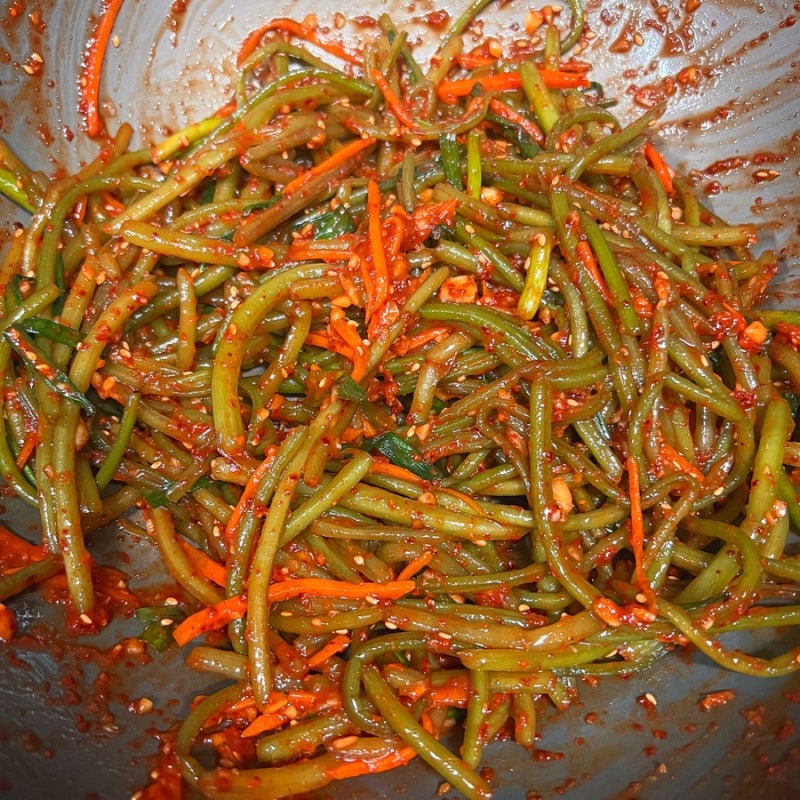고구마순요리 데치지 않고 아삭하게 고구마순김치 만드는법 9찬도 함께 네이버 블로그