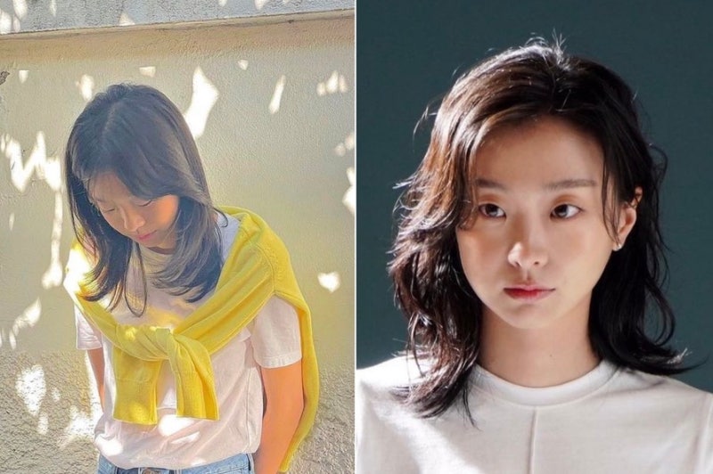 여자 연예인 중단발 헤어스타일ㅣc컬 S컬 레이어드컷 모음 네이버 블로그
