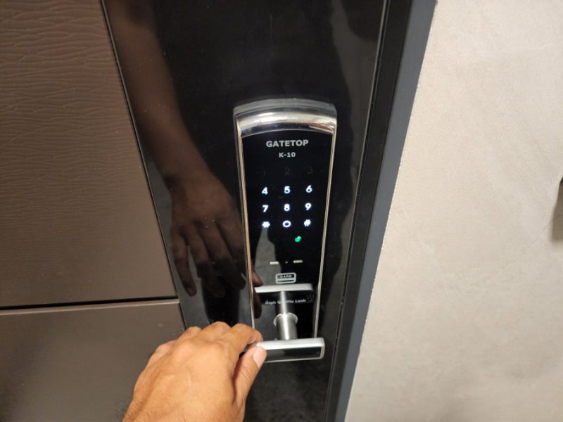 치매환자 디지털도어락 내부 잠금장치 외출방지 안전장치 설치하기 : 네이버 블로그