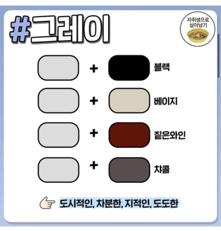 옷 색깔 조합표 L 상하의 색조합 맞춰서 옷 잘입는 법 꿀팁 Feat코디짤 네이버 블로그