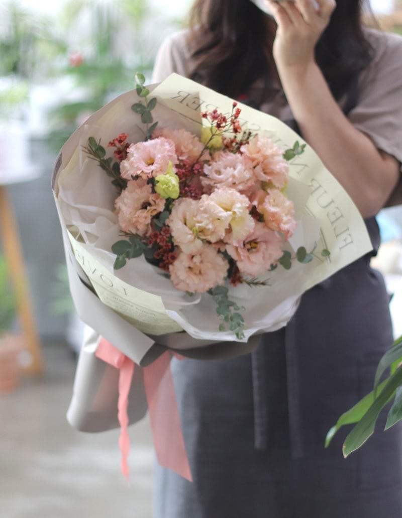 리시안셔스믹스 기념일꽃다발 울산꽃집 울산동구꽃집 당일꽃배달 퓨어플라워가든 네이버 블로그