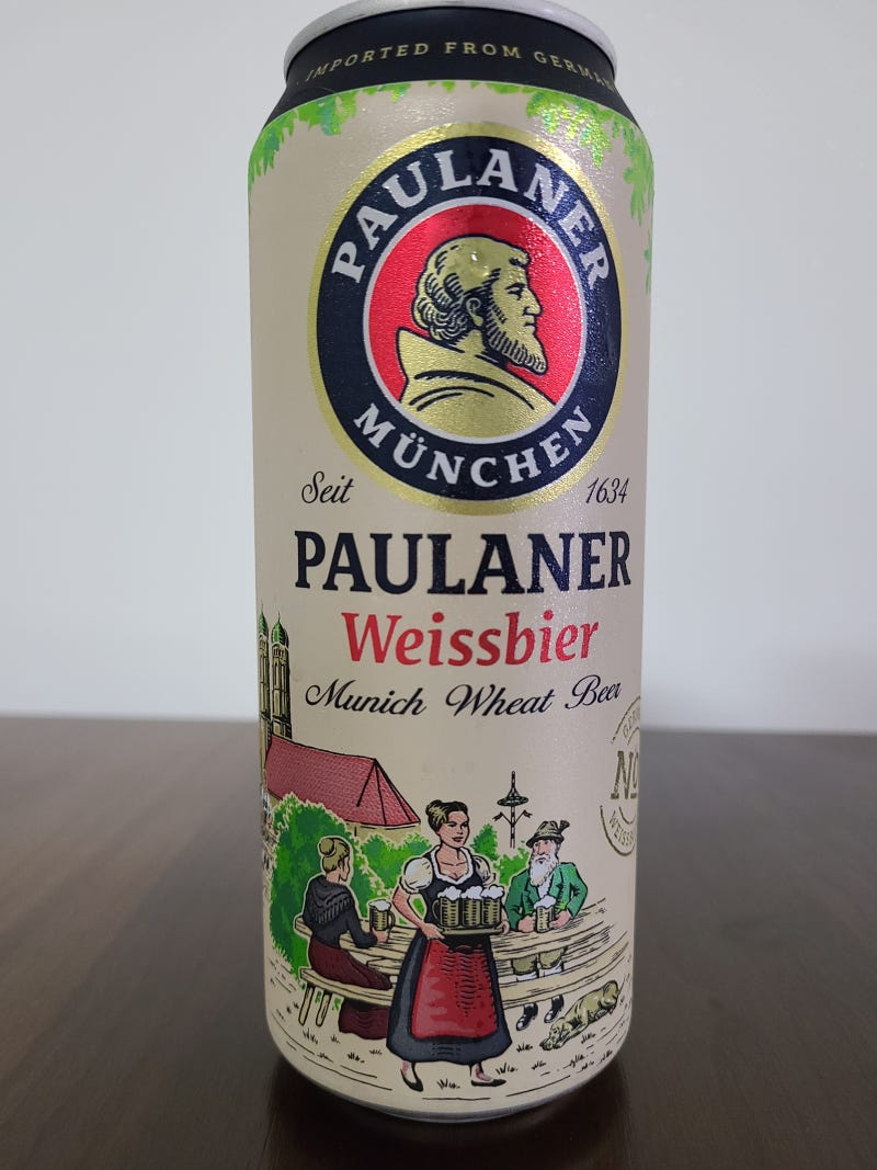 [맥주 003] 파울라너 바이스비어 (뮌헨 밀맥주)/ Paulaner Weisbier (Munich Wheat Beer ...