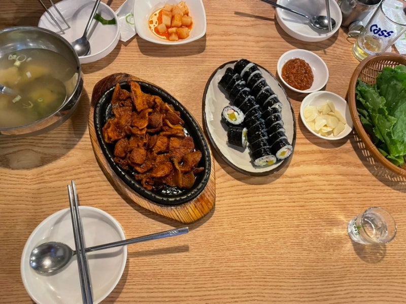 전주 오원집 연탄구이 김밥을 함께 쌈싸먹는 전주 현지인 맛집 네이버 블로그