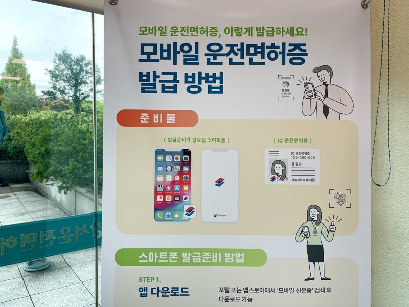 운전면허 적성검사 갱신 준비물 영문 모바일 운전면허증 발급 비용 네이버 블로그