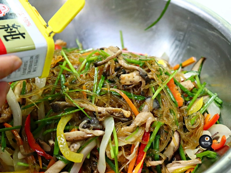 잡채 황금레시피 돼지고기 부추잡채 만드는법 잡채 재료 당면 삶기 : 네이버 블로그