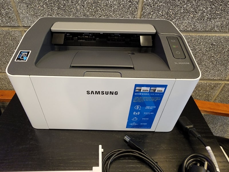 삼성 흑백 레이저 프린터 SL-M2033W 개봉기 : 네이버 블로그