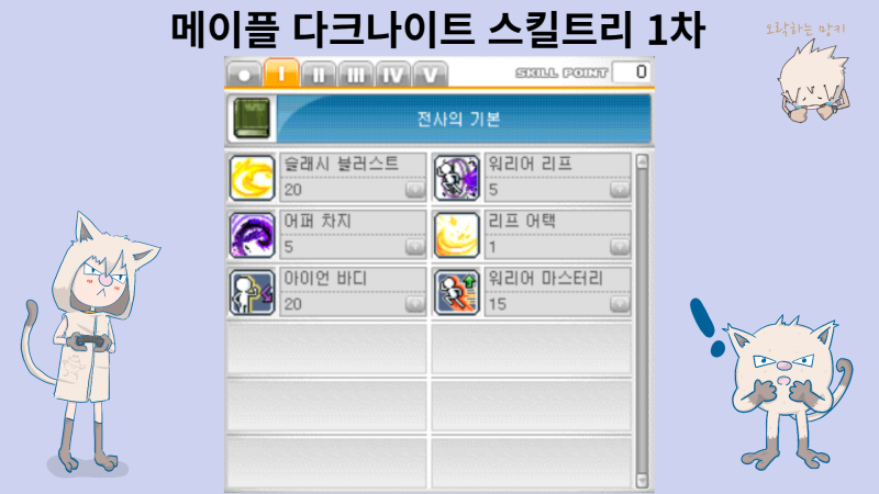 메이플스토리 다크나이트 스킬트리 하이퍼 코어 강화 어빌리티 코강 네이버 블로그