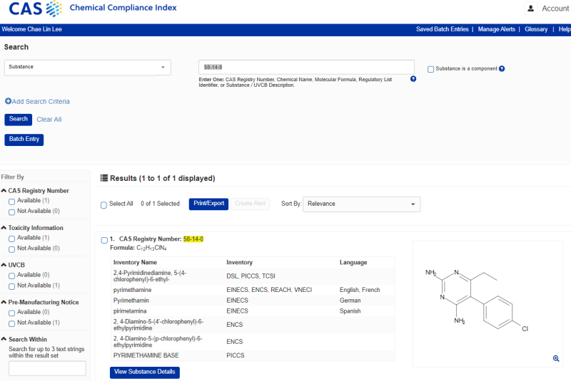 화학물질 정보 검색 대표 사이트 총정리(CAS No, 화학물질명, 규제정보, 화학물질 정보 검색) : 네이버 블로그