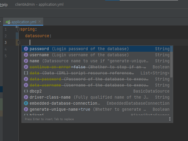 spring boot application.yml properties 자동완성 플러그인 in IntelliJ : 네이버 블로그
