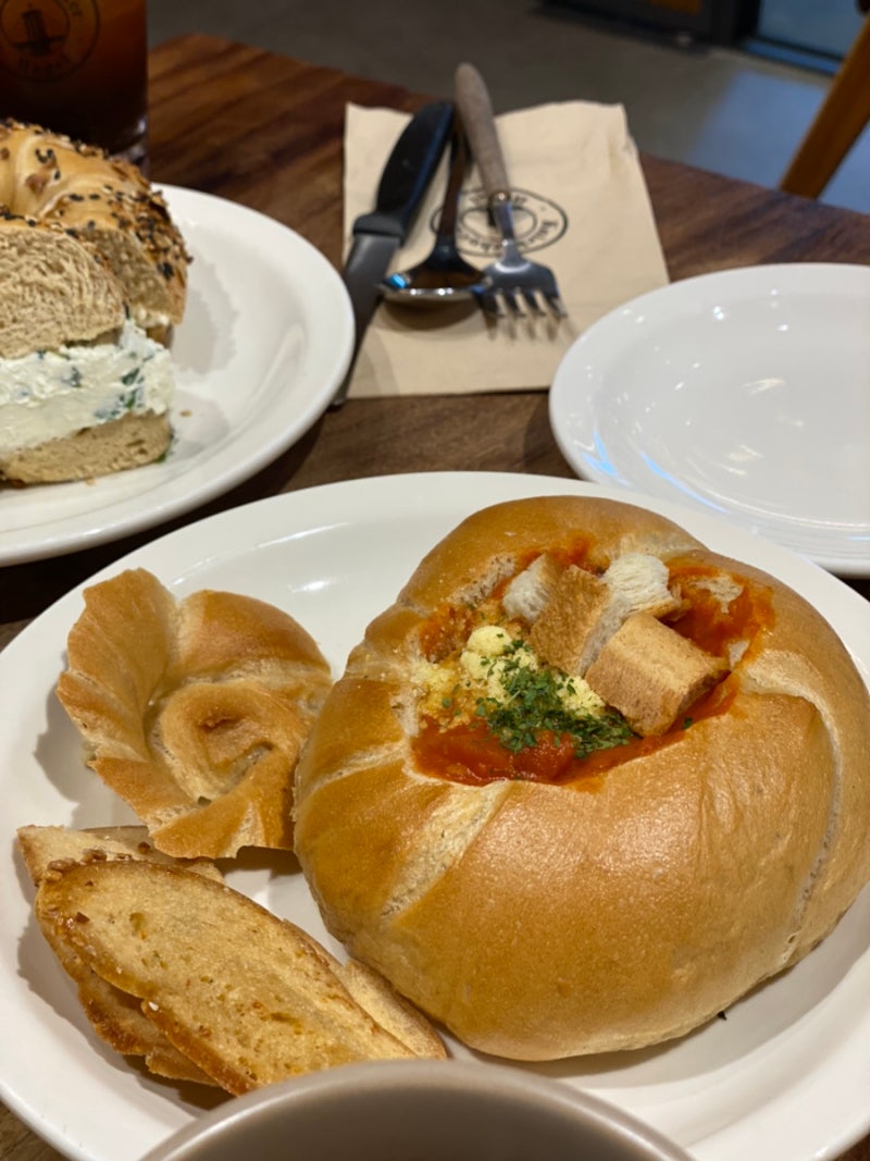 석촌호수 베이글 맛집 니커버커베이글 에브리띵 베이글 And 토마토크림수프 네이버 블로그