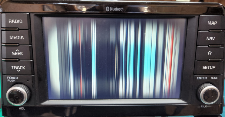 대구 올뉴모닝 5세대 순정네비 순정AVN 96550-G6000FHV 화면불량, 화면고장 수리