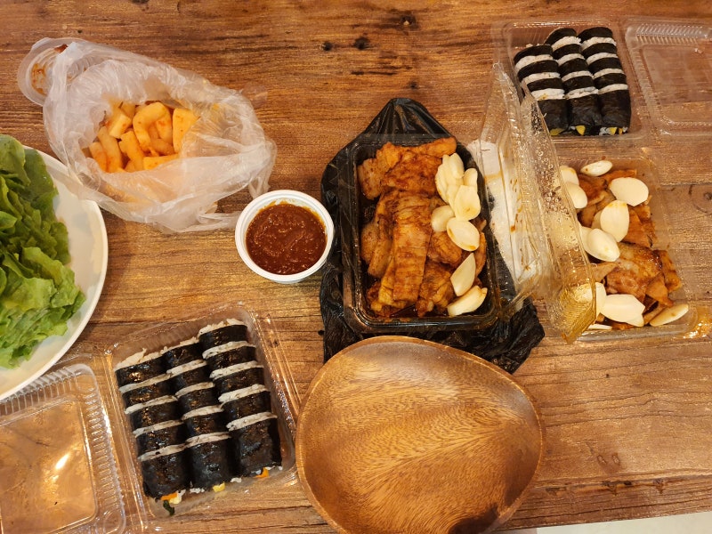 전주여행 내돈내산 강추맛집 진미집 김밥에 싸먹는 연탄불고기 네이버 블로그