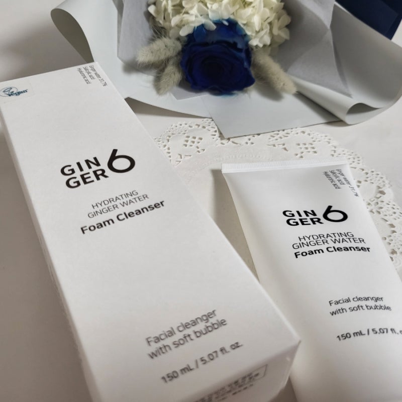 [진저6(ginger6)] 비건 화장품 '하이드레이팅 진저워터 폼 클렌저' 국내산 안동 생강으로 만든 생강 화장품 사용 후기 ...