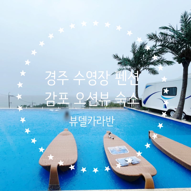 경주 수영장 펜션 감포 오션뷰 숙소 뷰델카라반펜션 네이버 블로그
