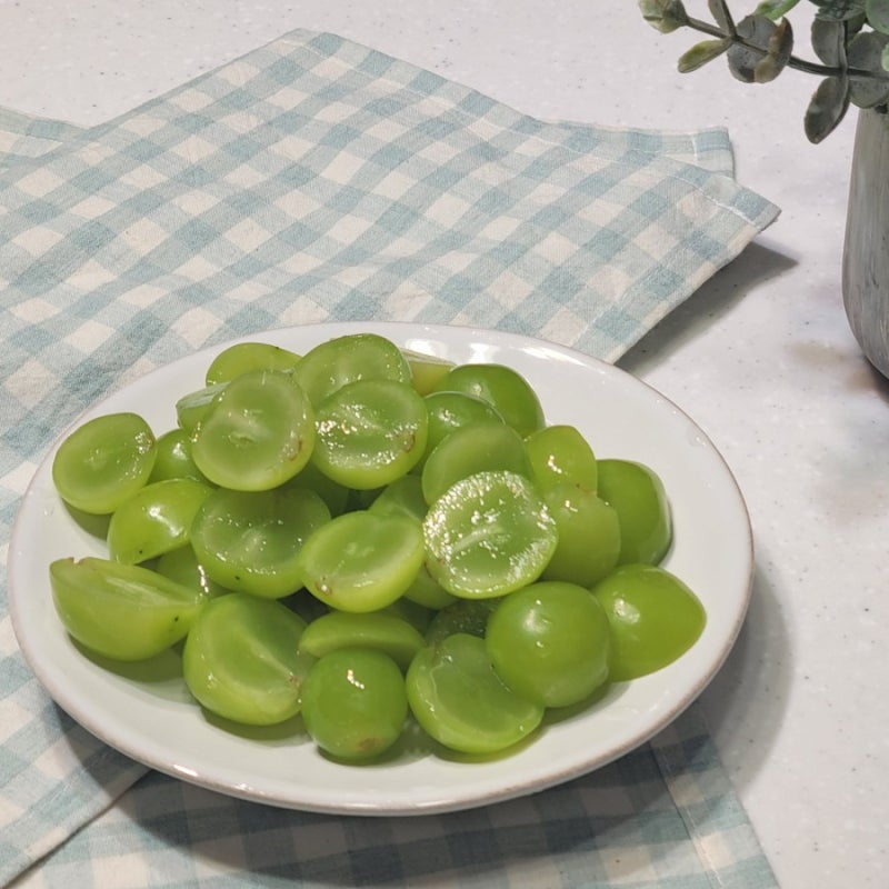 샤인머스캣켓 제철 과일세척 포도씻는법 칼로리 컵과일 만들기 과일도시락 네이버 블로그