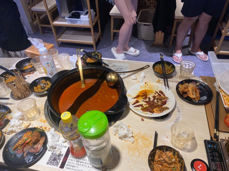 서울신촌 중국 본토 맛 홍칠공 훠궈 꼬치 무한리필 맛집 네이버 블로그