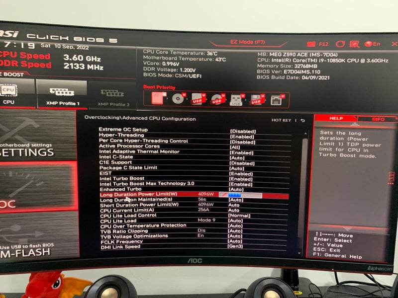 전력제한 해제 - MSI 메인보드 전력제한 해제하는법 (인텔 CPU 100% 활용하기) : 네이버 블로그