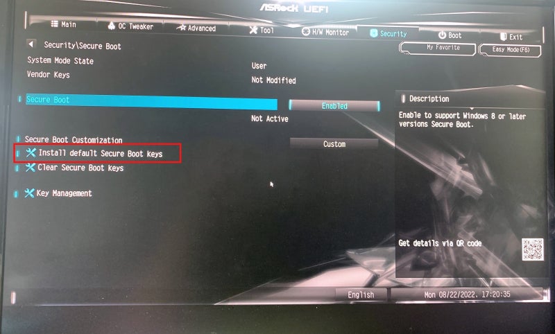 윈도우 11 설치하기 Asrock 애즈락 메인보드 Tpm20 활성화 보안부팅 활성화 네이버 블로그