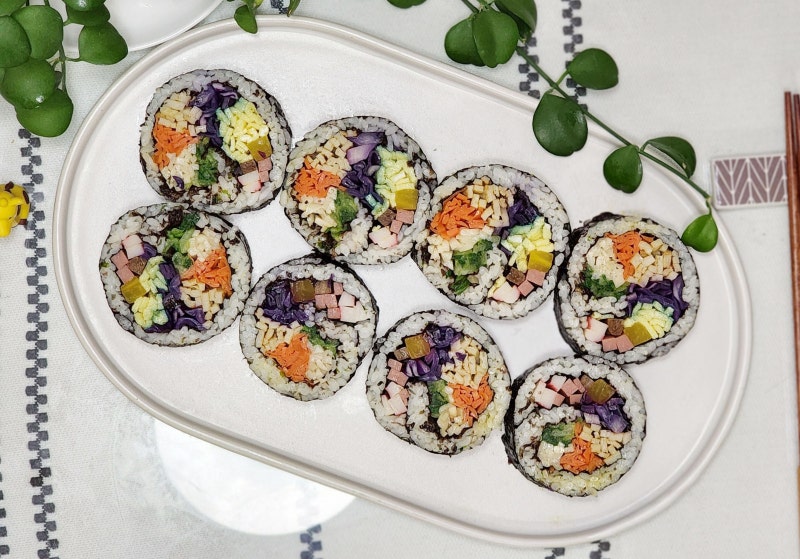 등산도시락 산행도시락으로 딱이쥬 남은 명절음식 재료로 대왕 김밥 만드는 법 김밥 맛있게 싸는 법 네이버 블로그