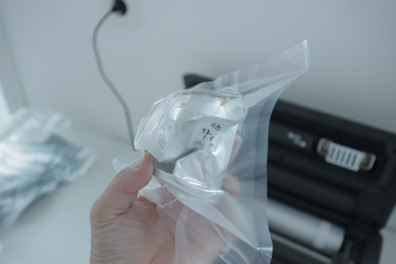 키치니스 진공포장기 비닐 고기 야채 포장 포장 한달 사용기 네이버 블로그