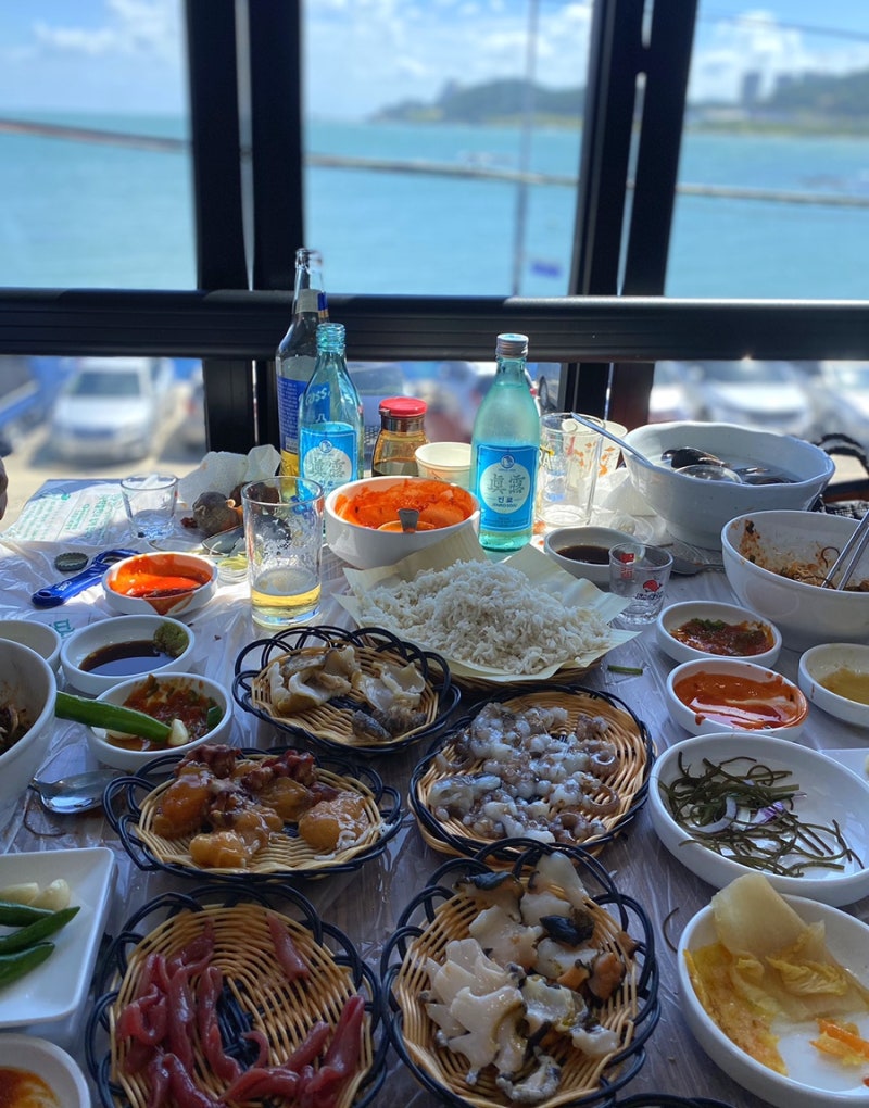 부산기장맛집 연화리해산물 아나고회 동해횟집” 오션뷰맛집 ෆ 네이버 블로그