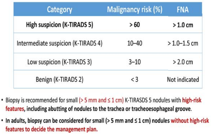 K-TIRADS 2021개정판 총정리 (증례로 보는 갑상선 결절의 최신지견) : 네이버 블로그