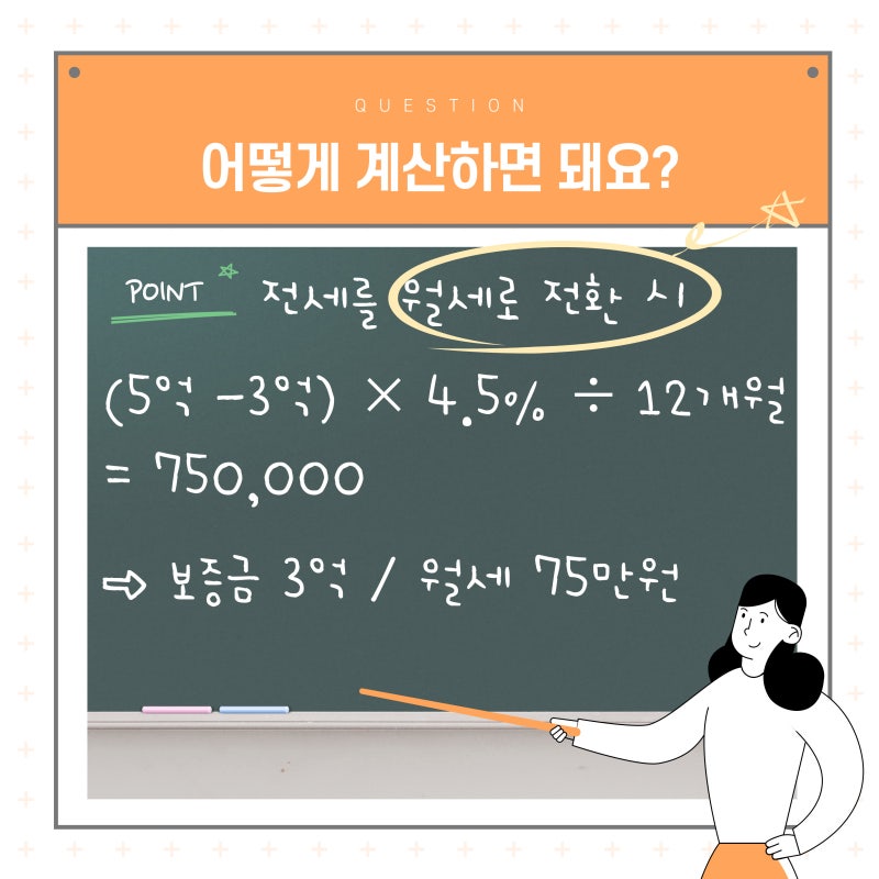 전월세 전환율 계산법보증금 월세 환산액 네이버 블로그